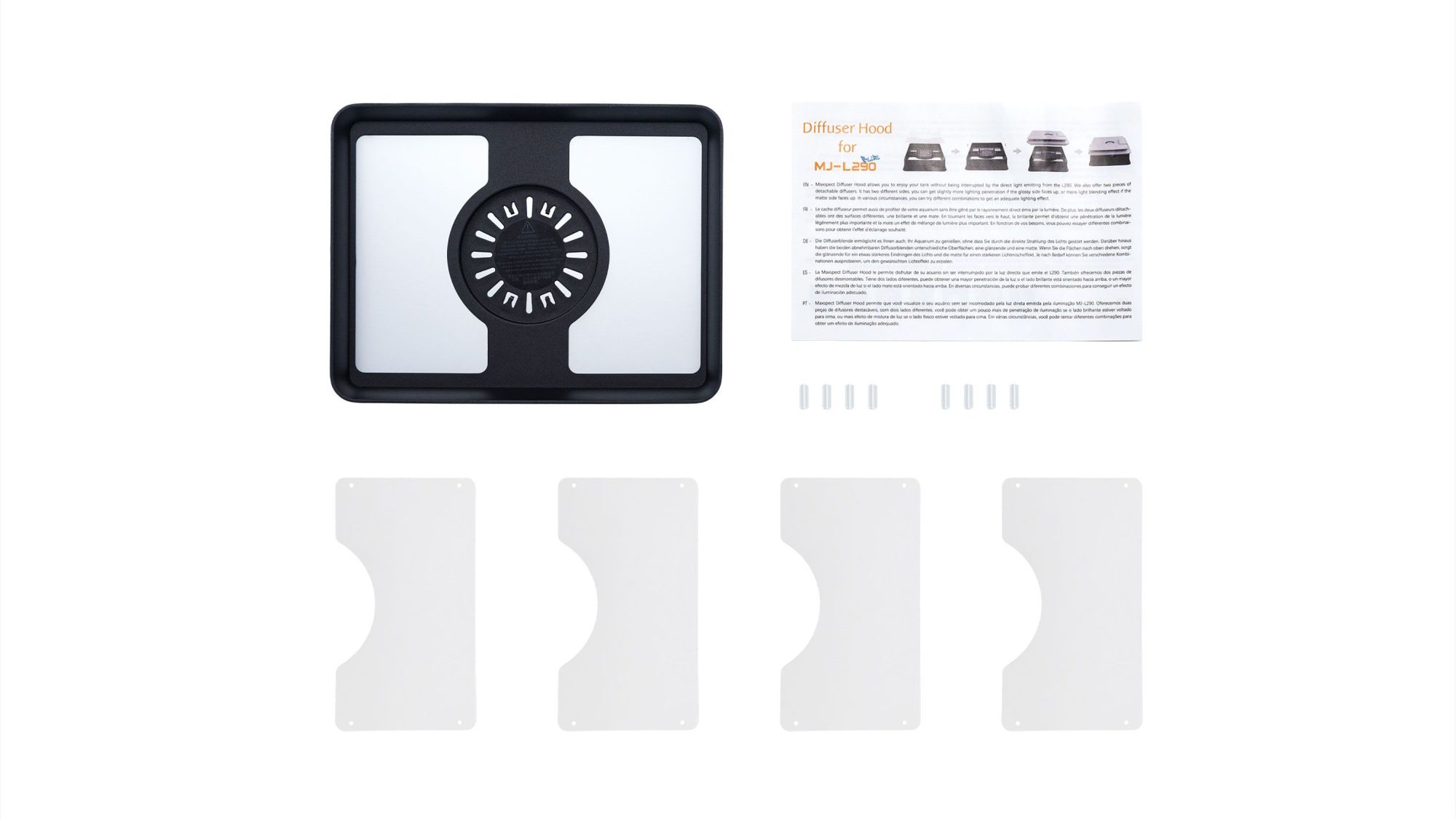 Maxspect Diffuser Hood for Jump MJ- L165/L260/L290 | MJ-L290 | M-DH290